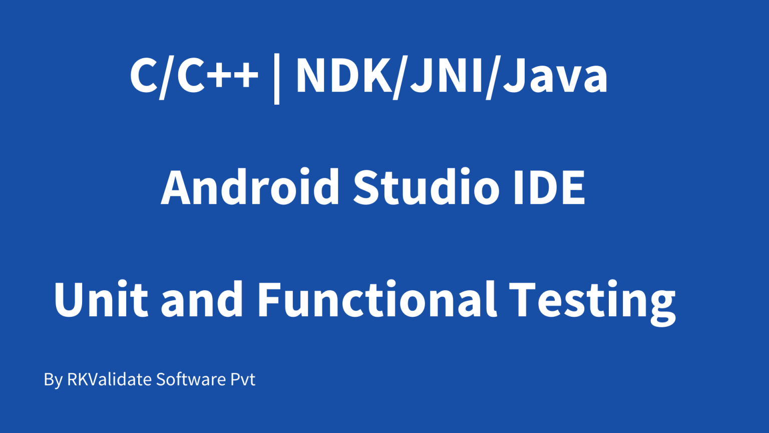 Android Studio Code Coverage | RKVALIDATE