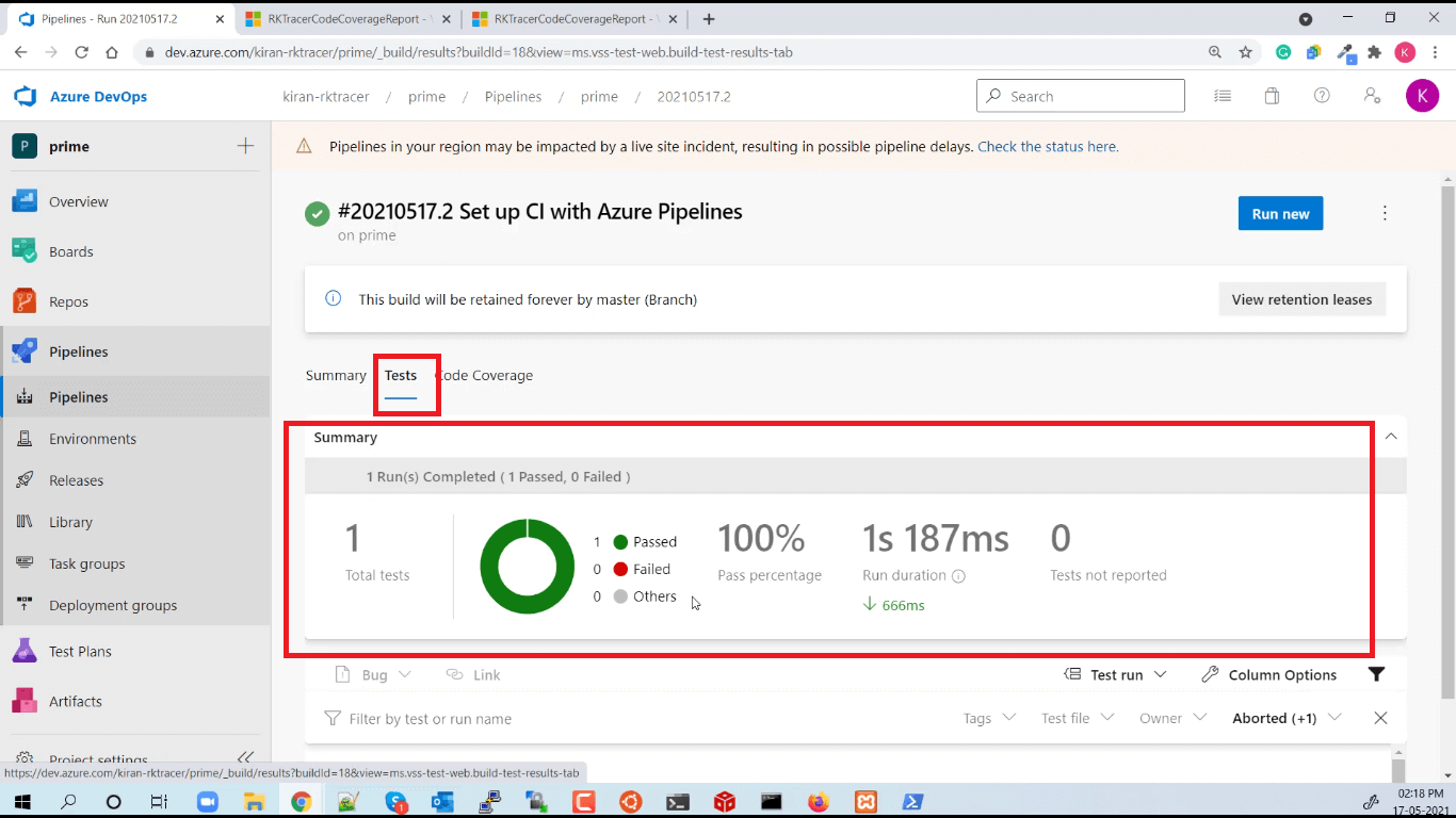 Publish Code Coverage in Azure DevOps | RKVALIDATE