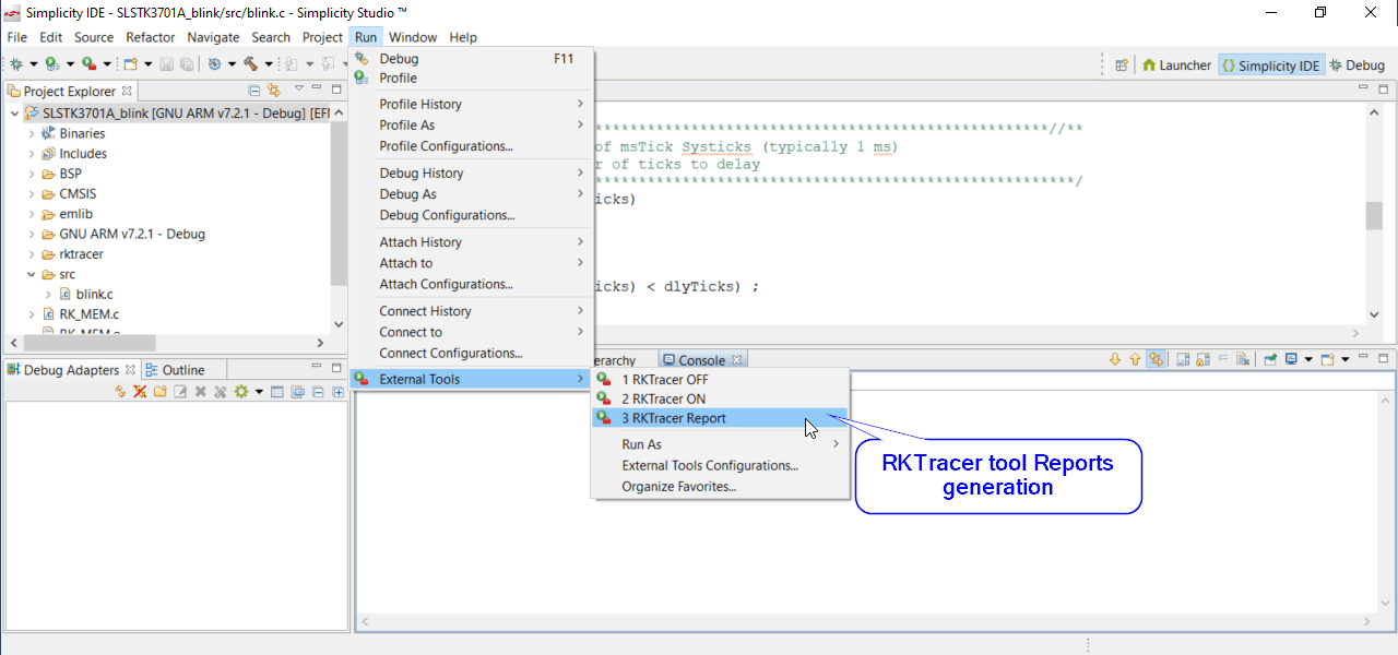 Code Coverage for Simplicity Studio | RKVALIDATE
