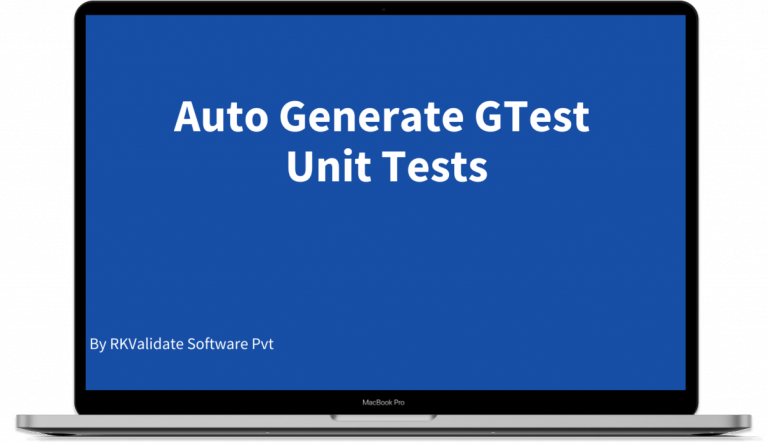 Automated Unit Testing & Code Coverage Analysis Tool | RKValidate