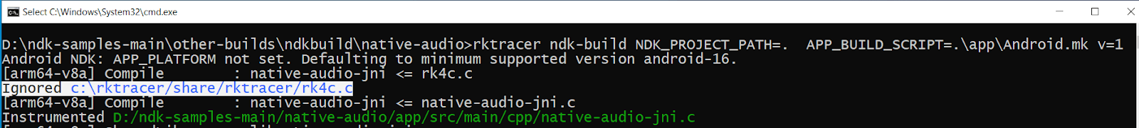 Code Coverage for NDK build | RKVALIDATE