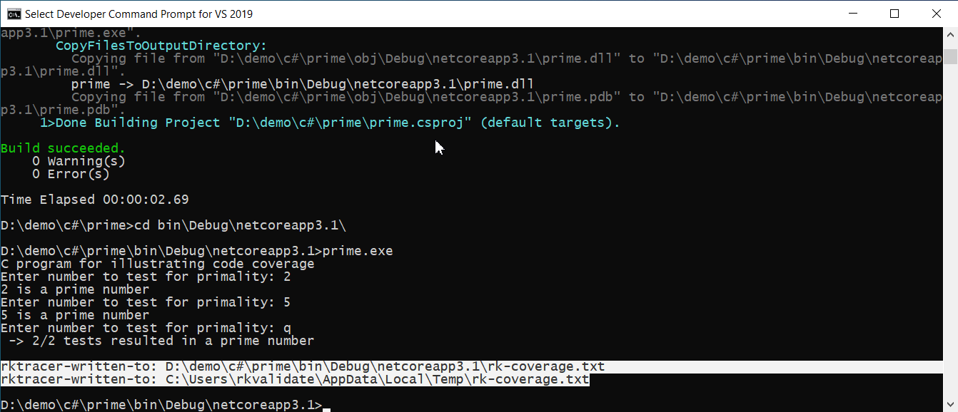 Csharp Code Coverage dotnet and msbuild | RKVALIDATE