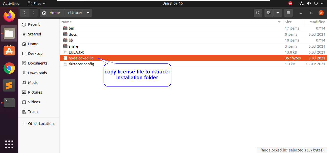 RKTracer Installation Linux | RKVALIDATE