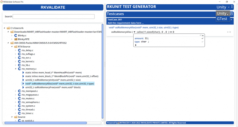 Automated Unit Testing & Code Coverage Analysis Tool | RKValidate